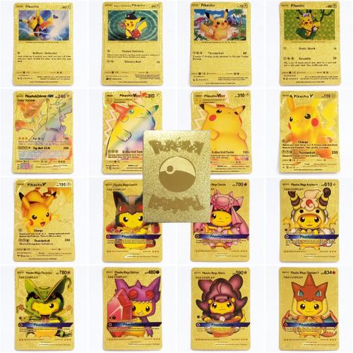Jual Kartu Pokemon Pikachu Vmax V Evolution Mega GX Emas Gold Card ...