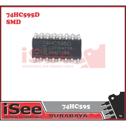 Jual 74HC595 74HC595D SMD SOP-16 8 Stage Serial Shift Register Chip IC ...
