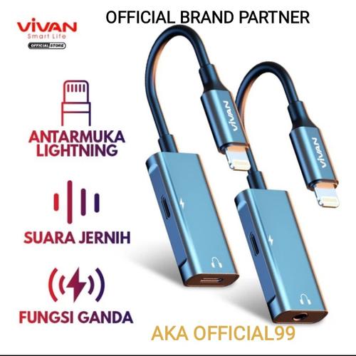 Jual VIVAN VAL01/VAL02 OTG CONVERTER LIGHTING To CHARGER & HEADSET TYPE ...