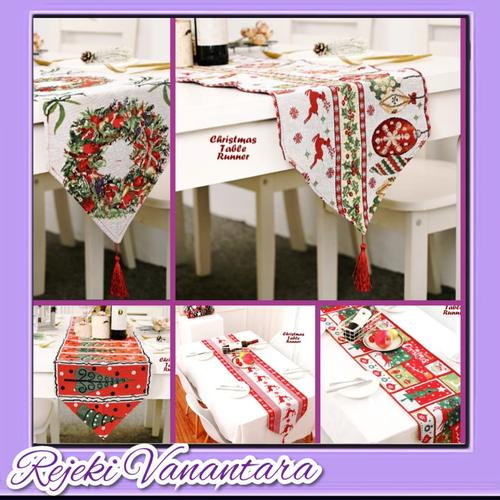 Jual Taplak Meja Panjang Table Runner 180 X 35 CM Nuansa Natal TM20 ...