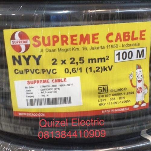 Jual Kabel NYY 2x2.5mm Supreme Harga Permeter - Jakarta Pusat - Quizel Electric | Tokopedia