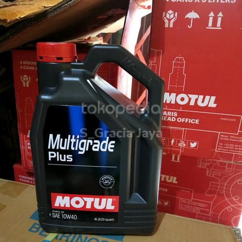 Jual Oli Mesin MOTUL Multigrade Plus 10w40 SP 4lt segel barcode ...