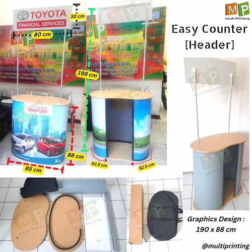 Jual Meja Pameran-Polycounter Header-Easy Counter Header-PopUp Booth ...