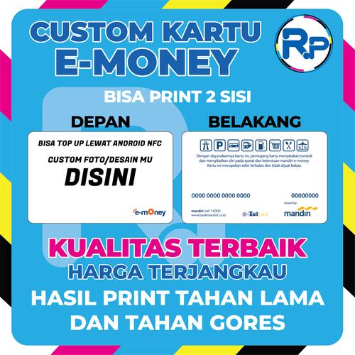 Jual CETAK CUSTOM EMONEY BANK MANDIRI 2 SISI PRINT UV - Kota Depok ...