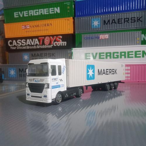Jual Diecast truck container Maers scala 87 Miniatur truk kontainer ...