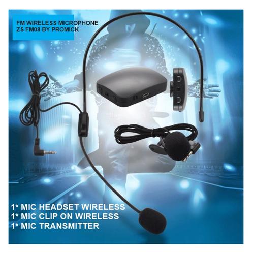 Jual Mic FM Wireless Microphone Mikropon Mikrofon FM - SZ FM08 by ...