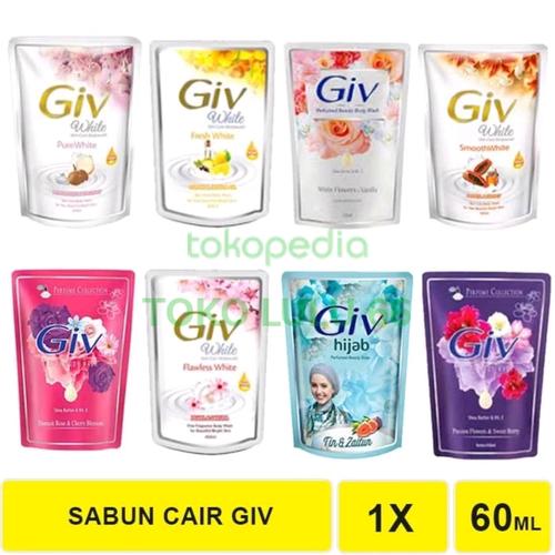 Jual sabun giv cair 60 ml body wash All varian - Hijau - Jakarta Barat ...