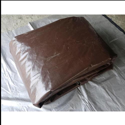 Jual A3 Uk. 2X100M COKLAT SILVER TERPAL ROLL LIPAT PLASTIK/KOLAM/TENDA ...