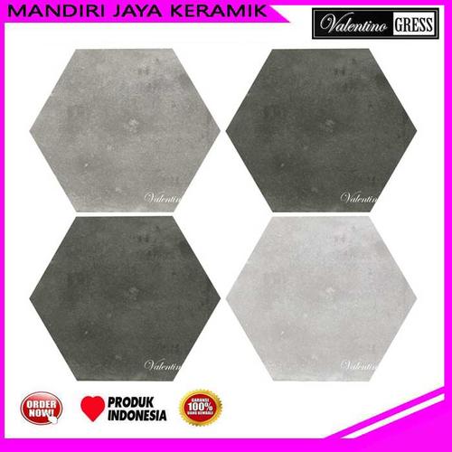 Jual Granit Hexagonal Valentino Gress HEXAGON Series 52x60 cm - Kota ...