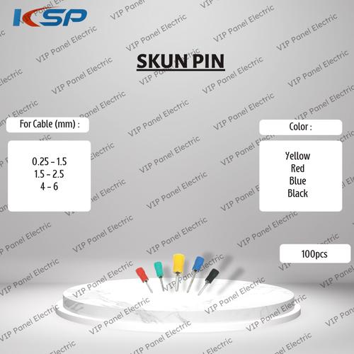 Jual Skun Tusuk / Skun Pin Bulat Merah / Kuning / Hitam / Biru - PTV 1. ...