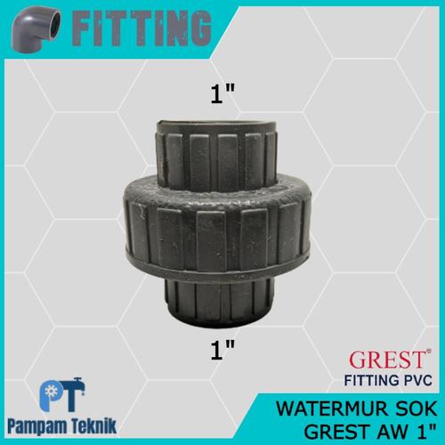 Promo Watermur Sok Polos 1" inch GREST - Sambungan water mur sock GRES ...
