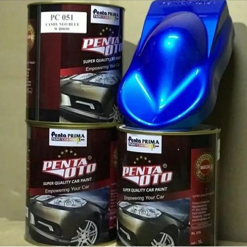 Jual Cat Candytone Neo Blue PU Penta Oto Candy Tone PC 051 Biru 1Kg ...