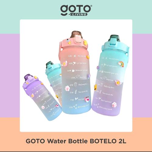 Jual Goto Botelo Botol Motivasi Minum 2 Liter Jumbo Tumblr Air Tanda ...