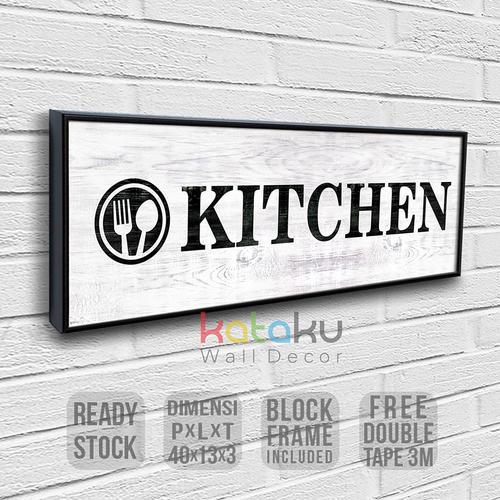Promo Papan Tanda Tulisan Kitchen Sign Wall Decor Hiasan Dinding Dapur ...