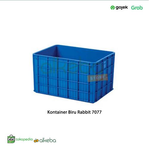 Jual Rabbit 7077 Kontainer Box Container Tempat Keranjang industri Biru ...
