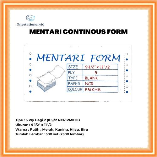 Jual Kertas Continuous/Continous Form 5ply Bagi 2, 5 Rangkap K5/2 NCR PMKHB - Jakarta Utara ...