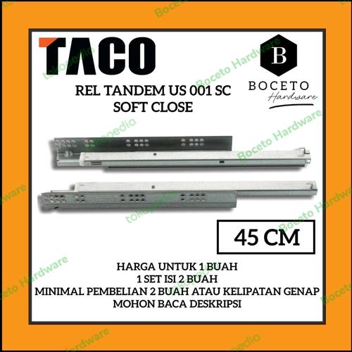 Jual Rel Laci Tandem TACO Slowmotion / Rel Tandem Soft Close Panjang 45 ...