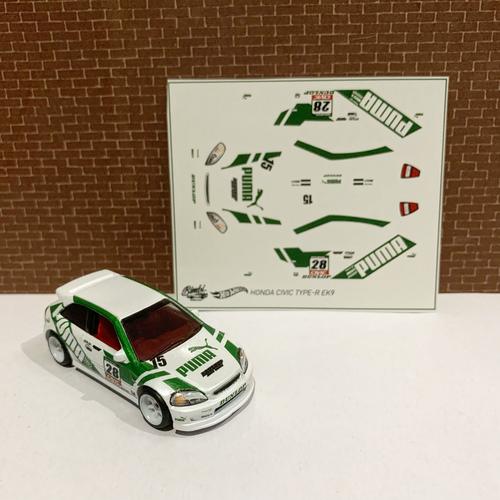 Jual Decal Hotwheels Honda Civic Type R EK9 Puma Transparan - Jakarta ...
