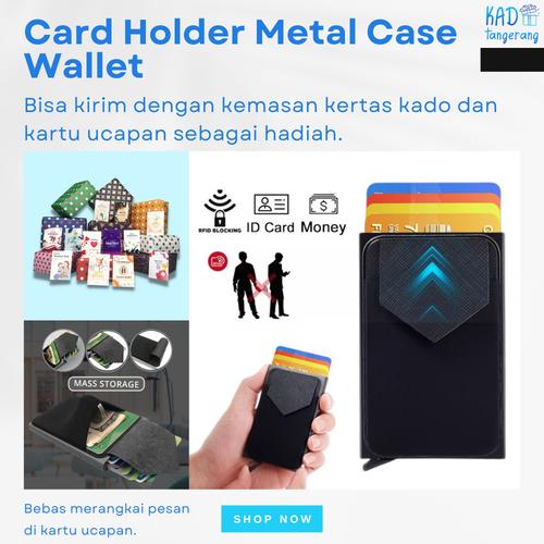 Jual Bank Card Holder Alumunium Dompet eMoney eToll Wallet Case Kartu ...