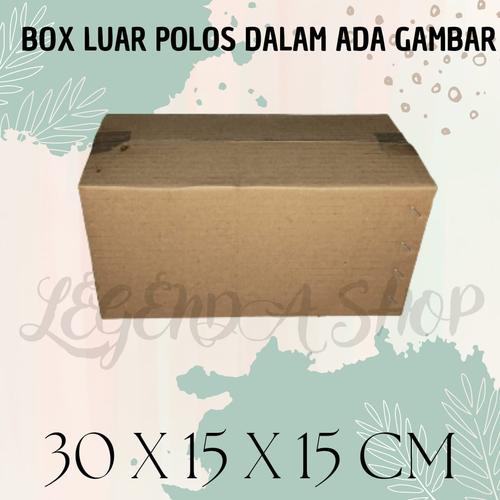 Jual kardus box packing /box luar polos dalam ada gambar ukuran ...