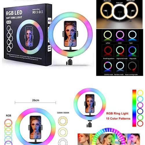Jual Ring Light LED RGB Rainbow 26CM / 33CM lampu selfie TikTok ...