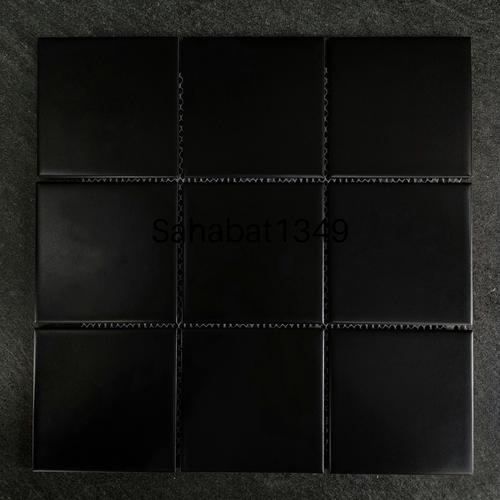 Jual Mosaic Hitam Doff - Keramik Dinding Dapur 10 x 10 cm Y97808 Import ...