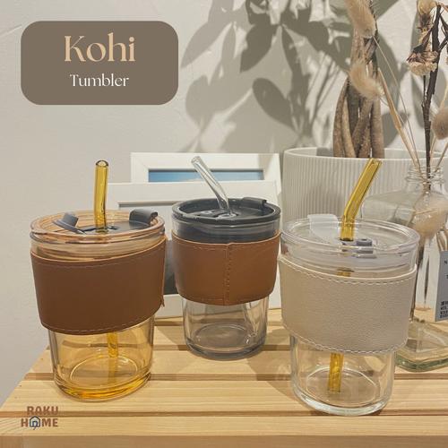 Jual KOHI Glass Bottle Botol Coffee Tea Kopi Teh Estetik Tumblr - Amber ...