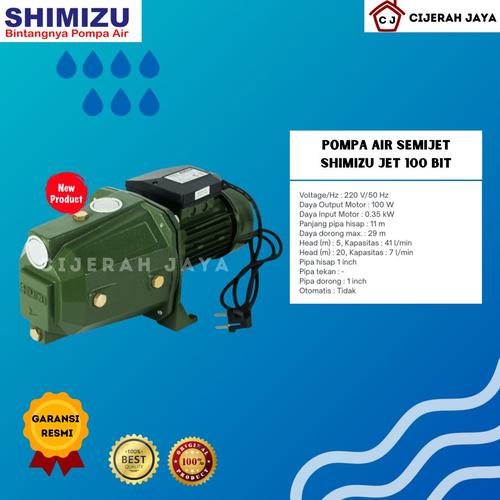 Jual POMPA SHIMIZU JET 100 BIT SEMI JET100BIT/POMPA AIR SHIMIZU JET-100BIT - Kota Bandung - TB ...