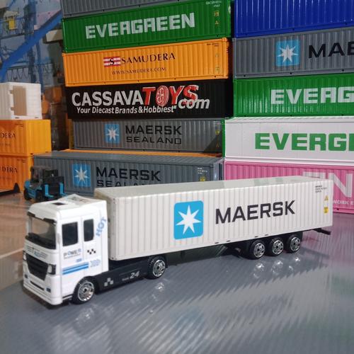 Jual Diecast truck container Maers scala 87 Miniatur truk kontainer ...