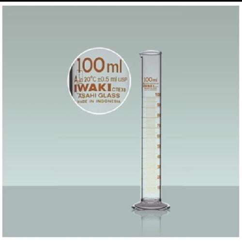 Jual measuring cylinder 50ml gelas ukur Iwaki kaca Asahi seri 3022 ...