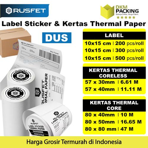 Jual Label Thermal Paper Sticker Kertas Printer Resi Stiker Barcode POS ...