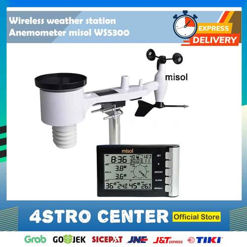 Jual Wireless weather station Anemometer misol WS 5300 CA ORIGINAL ...