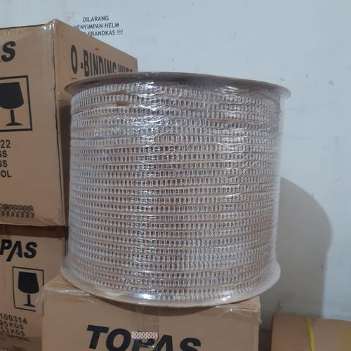 Jual Ring Jilid Kawat Spiral 5/8 TOPAS O-BINDING WIRE Roll Spool Pitch ...