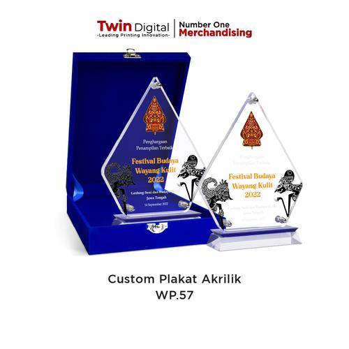 Jual Plakat Akrilik Premium Piagam Penghargaan Tropi Wisuda - Plakat WP ...