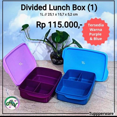 Jual devided lunch box kotak makan Tupperware ori - pink lime - Kota ...