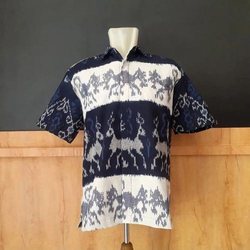 Jual kemeja pria tenun etnik sumba motif rusa - XXXL - Kab. Jepara ...
