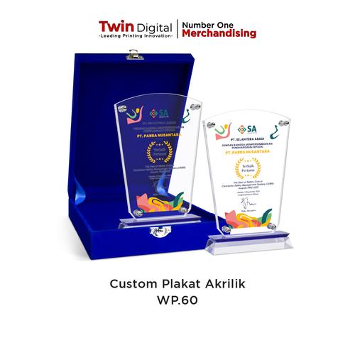 Jual Plakat Akrilik Premium Piagam Penghargaan Tropi Wisuda - Plakat WP ...