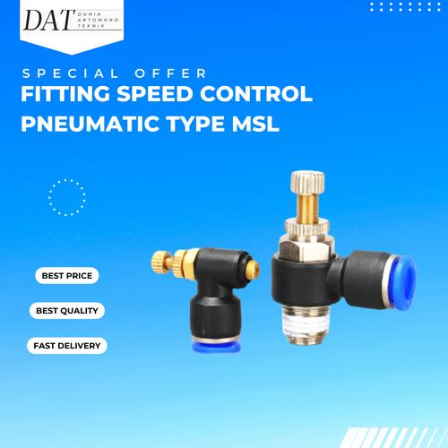 Jual SL Fitting Elbow Speed Control Pneumatic Slip Lock Drat Luar Type ...