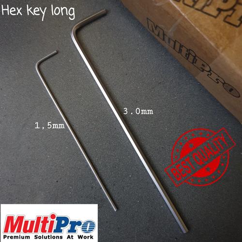 Jual Kunci L hexagonal panjang hex key long 1,5mm 3mm MULTIPRO - 1.5mm ...