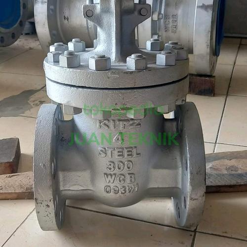 Jual gate valve kitz wcb steel 4" inch dn100 ansi 300 gate valve kitz 4" inch ansi300 wcb steel ...