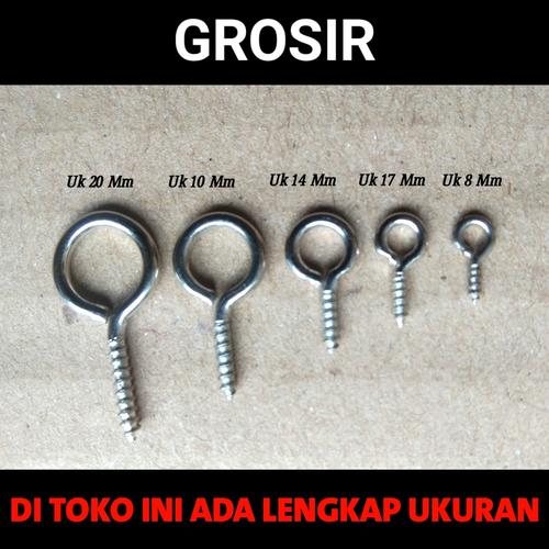 Jual paku gantungan kunci skrup paku ulir Sekrup Semua ukuran Harga ...