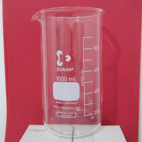 Jual Beaker Glass 1000ml Tall Form. DURAN. Gelas Piala 1L Tall Form ...