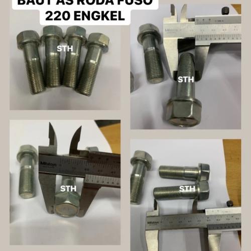 Jual BAUT AS RODA FUSO 220 ENGKEL UKURAN PANJANG 50 MM TEBAL BADAN 16MM ...