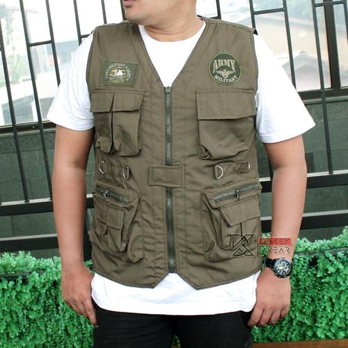 Jual Vest Rompi / Rompi army / Rompi crew / Rompi mancing / Rompi ...