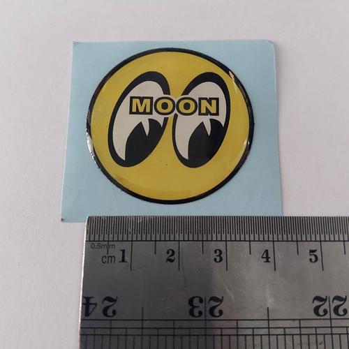 Promo Sticker Timbul Resin Moon Eyes Mooneyes diameter 4cm Stiker Lycal ...