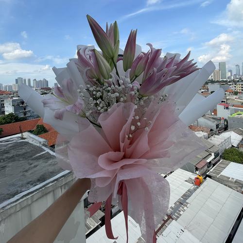 Jual Special Blooming Lily Bouquet Buket Bunga Same Day Bunga Flower ...