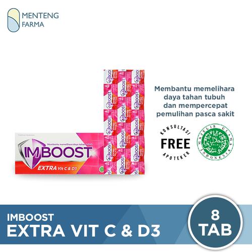 Promo Imboost Extra Vit C & D3 Strip 8 Tablet - Suplemen Daya Tahan ...