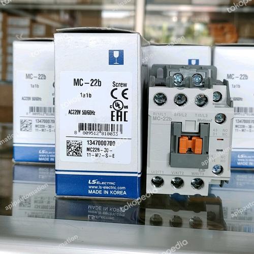 Jual KONTAKTOR LS MC-22B COIL 220V 3P 45A AUX 1NO+1NC ORIGINAL LS - Kab ...
