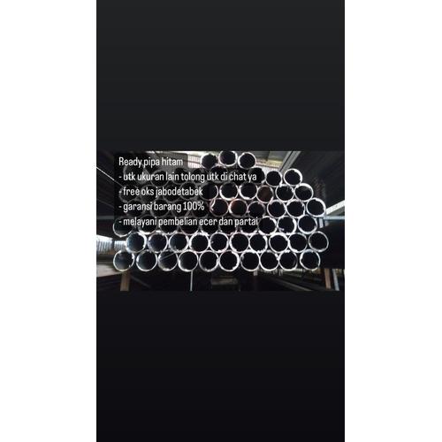 Jual PIPA HITAM 1 1/2 INCH TEBAL ( 1,2 - 2,0 ) MM - 1,2 MM STD ...
