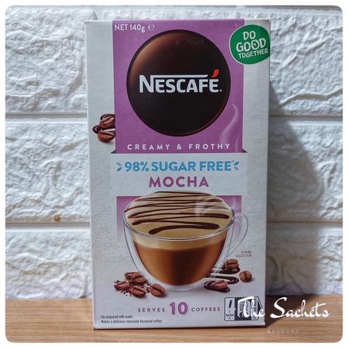 Jual Nescafe Creamy & Frothy 98% Sugar Free Coffee Sachet - Mocha ...
